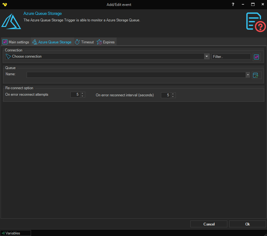 event-trigger-azure-queue-storage | VisualCron Documentation